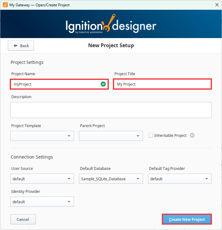 Designing a Project | Ignition User Manual